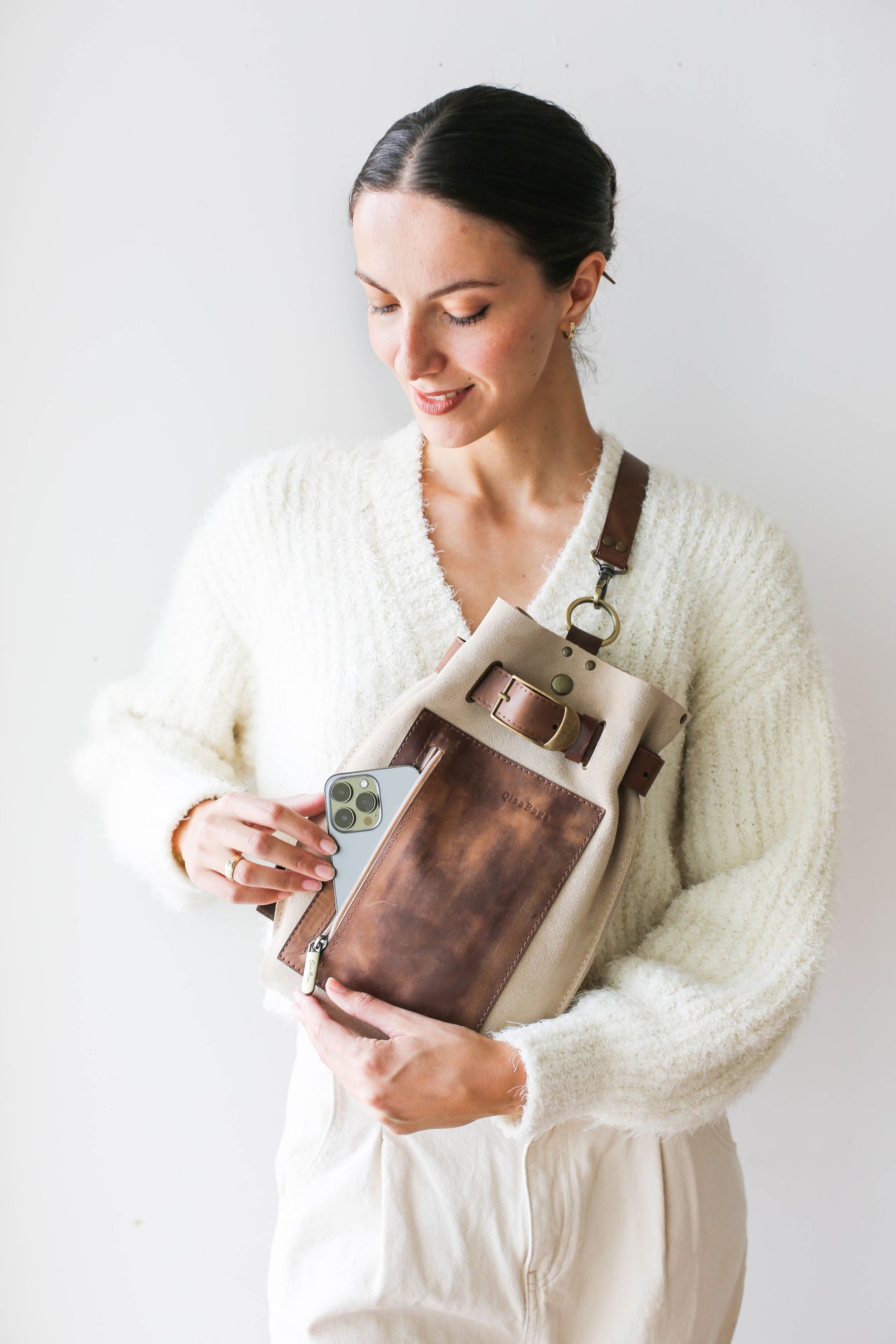 Matilda Suede Shoulder Bag - Final Sale - Qisabags