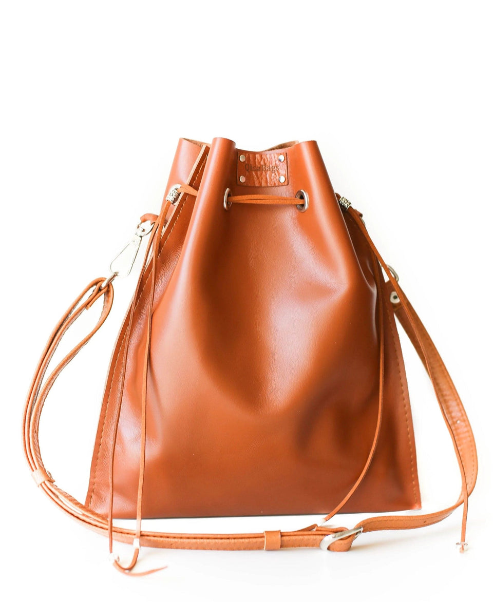 Women's Leather Pouch Bags - Qisabags