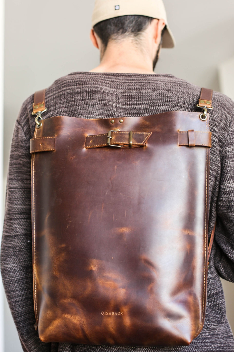 Men's Leather Backpacks | Brown Leather Backpack Mens